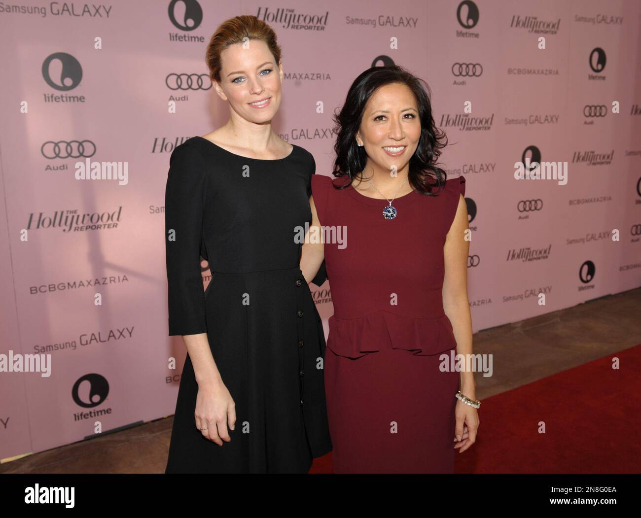 Actress Elizabeth Banks, left, and THR editorial director Janice Min ...