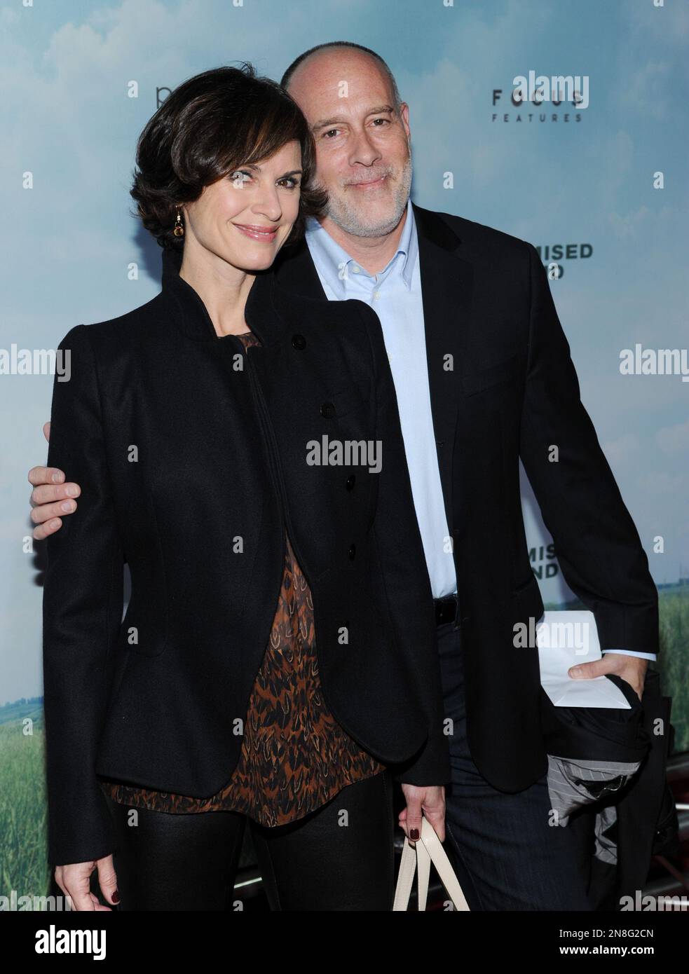 Elizabeth Vargas and Marc Cohn attend the premiere of "Promised Land ...