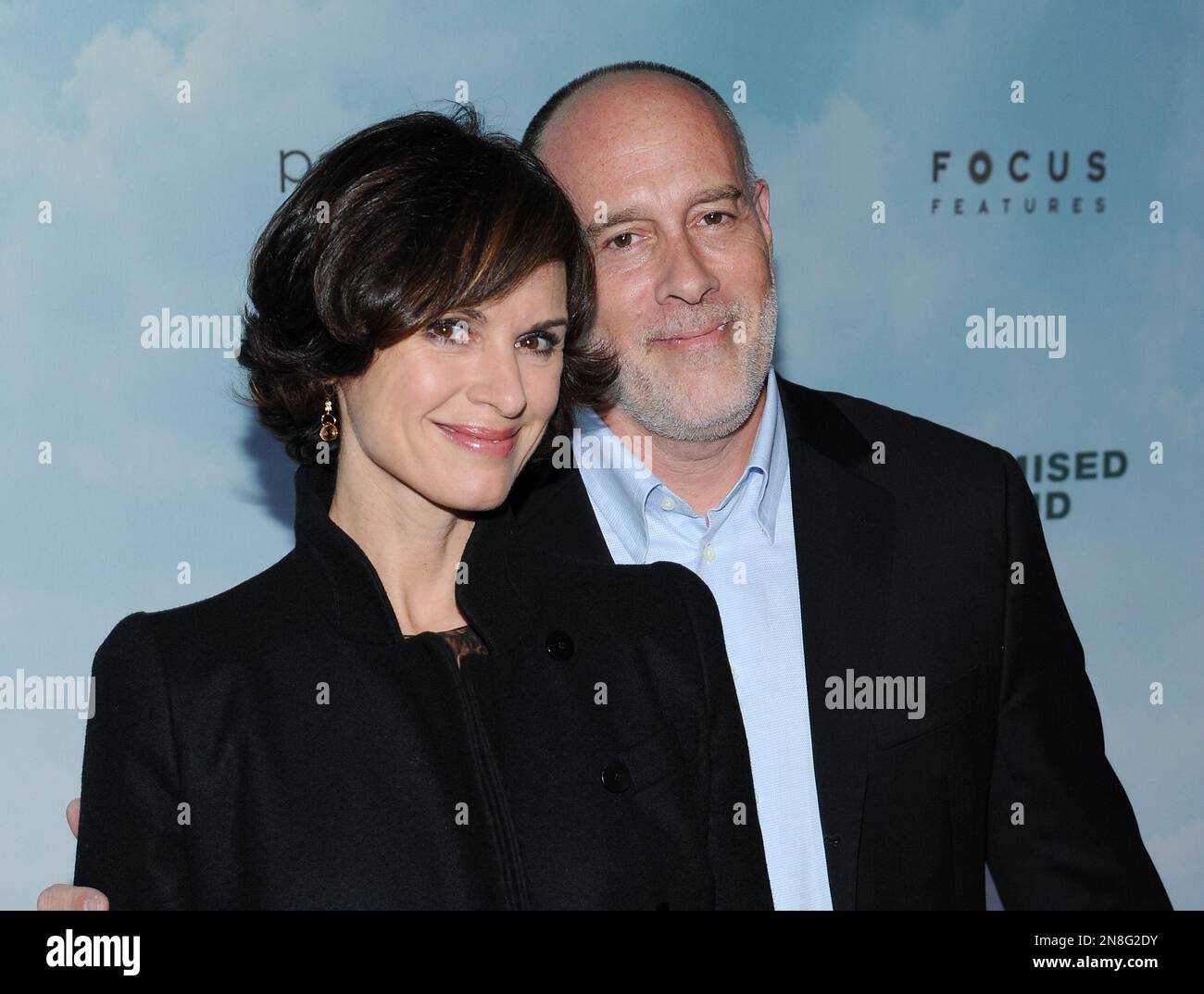 Elizabeth Vargas and Marc Cohn attend the premiere of "Promised Land ...