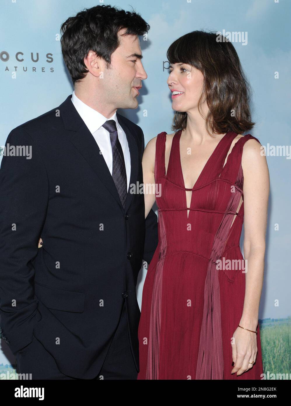Actor Ron Livingston and actress Rosemarie DeWitt attend the premiere ...