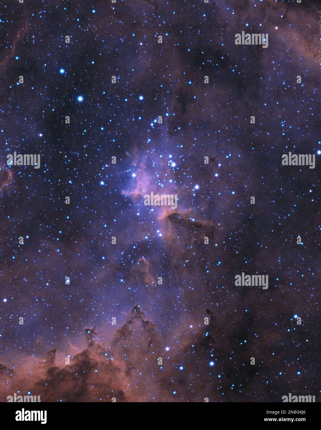 A beautiful view of the colorful galaxy with full of stars Stock Photo ...