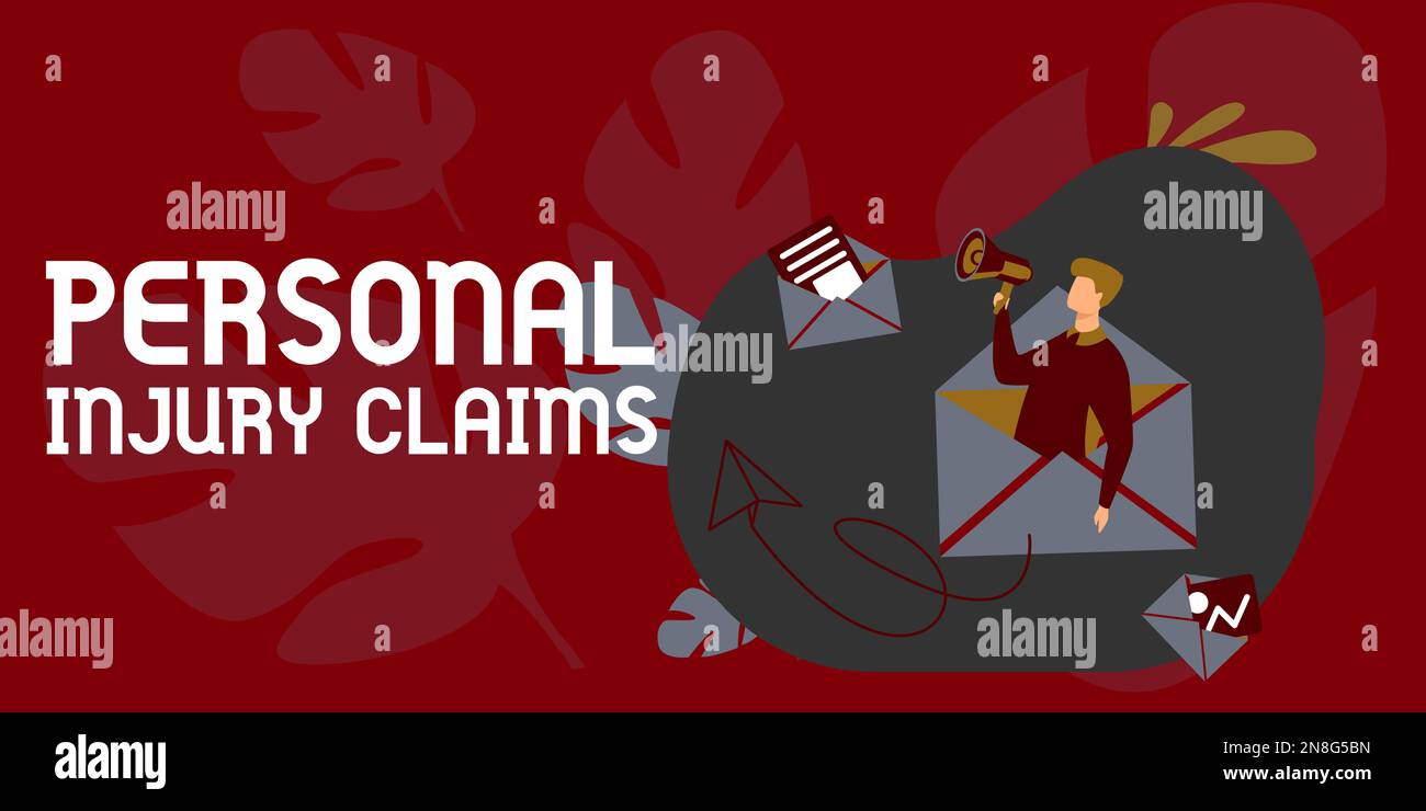 Inspiration showing sign Personal Injury Claims. Concept meaning being ...