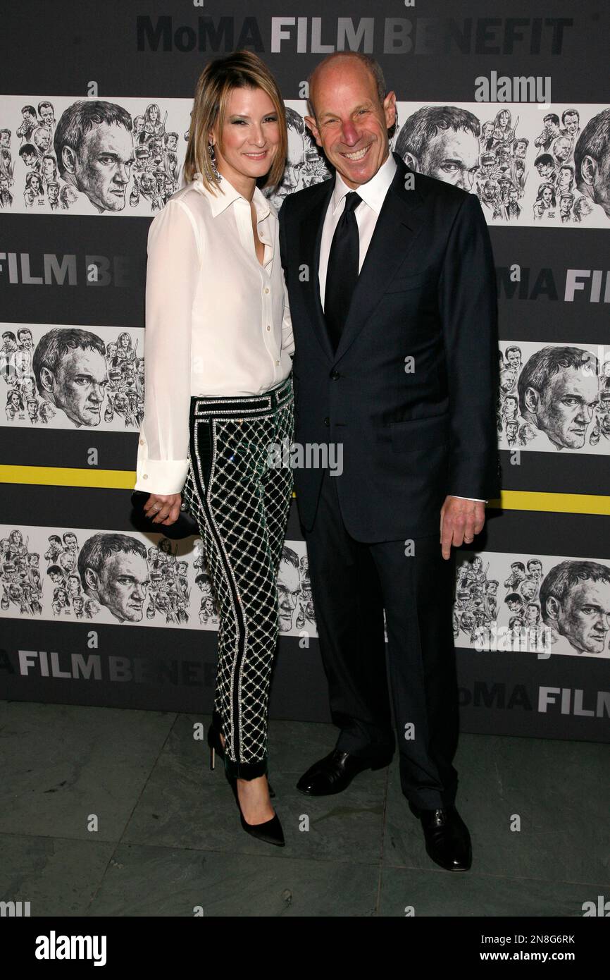 Philanthropists Jon Tisch, right, and Lizzie Tisch, left, attend the ...