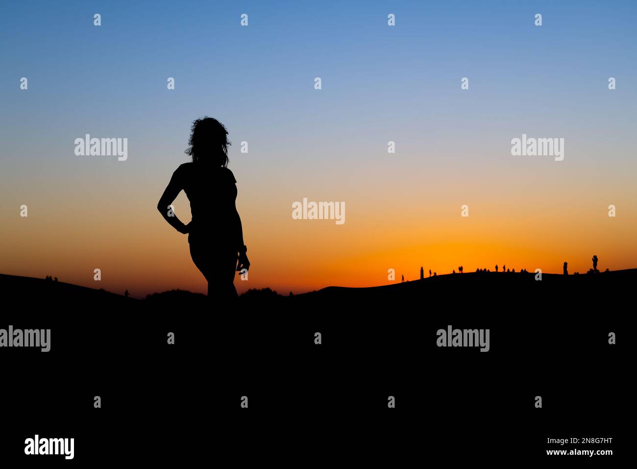 Summer desert clouds blue sky sunset shadow hi-res stock photography ...