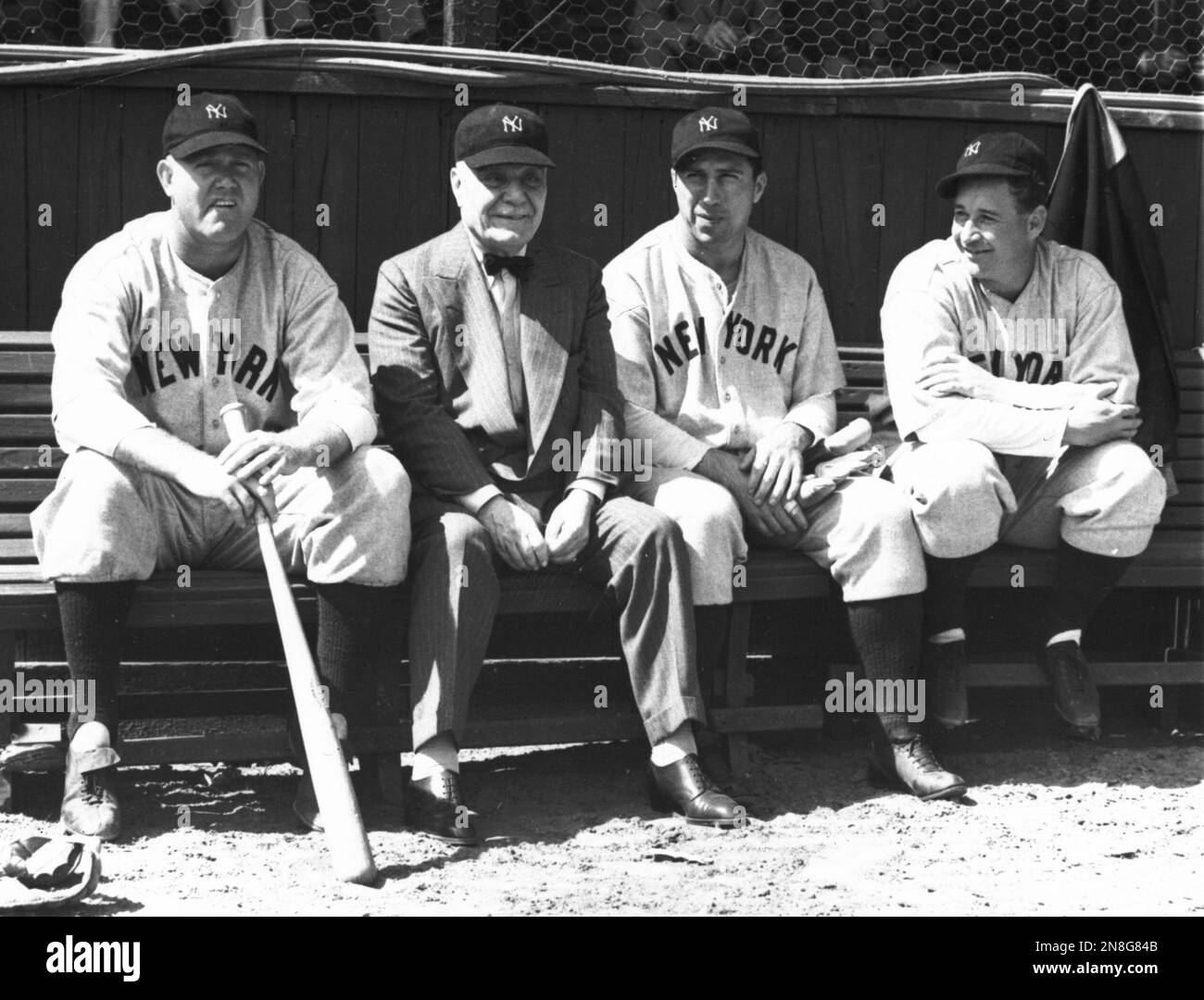 FILE - In this March 17, 1938 file photo, Col. Jacob Ruppert, second ...
