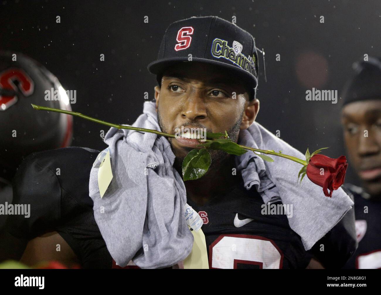 Stanford running back Stepfan Taylor (33) celebrates a win over UCLA ...