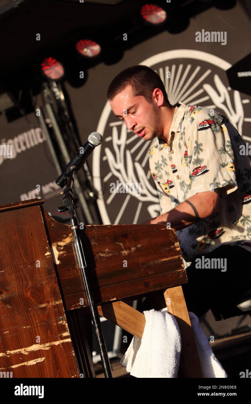 Tyler Joseph of Twenty One Pilots performs during The Big Ticket at ...
