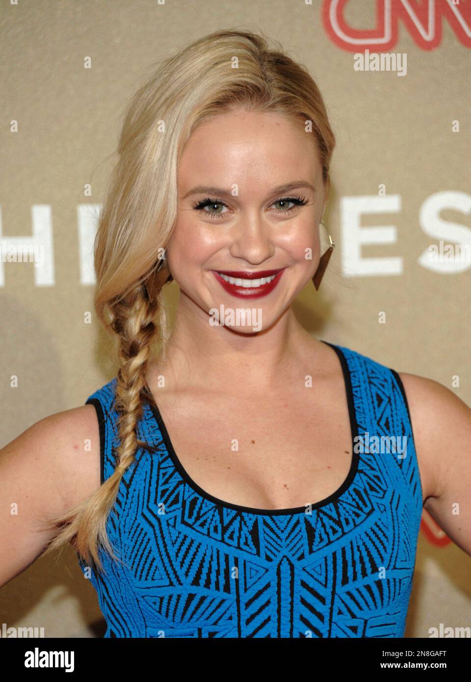 Actress Becca Tobin arrives at CNN Heroes at The Shrine Auditorium on ...