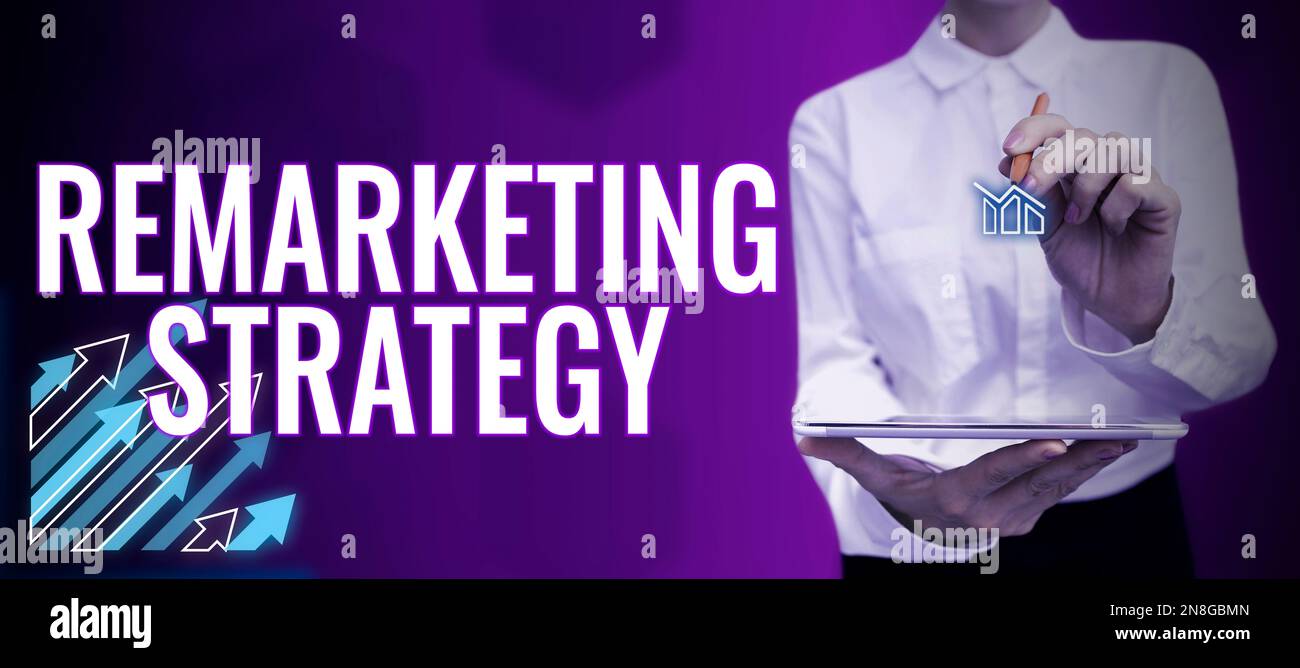 Conceptual caption Remarketing Strategy. Concept meaning re-engage ...