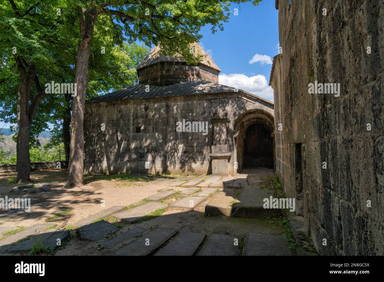 Ancient armenian Akhpat Monastery in the north part of Armenia Stock ...