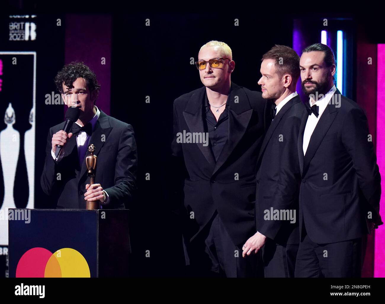 The 1975 win the Best Alternative/Rock Act award award during the Brit ...
