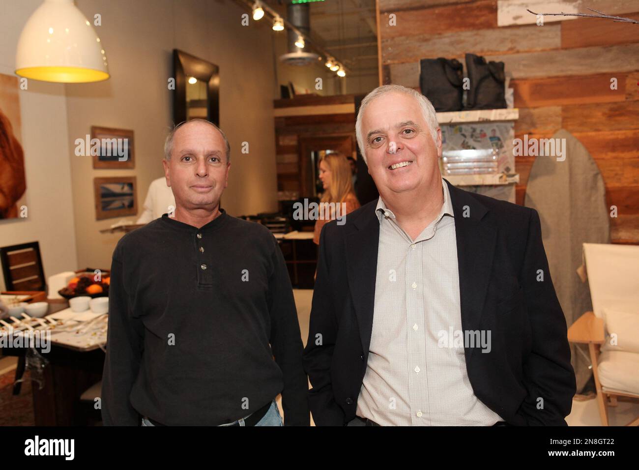 From left, Levy Rabinowitz and Edward R. Danoff, Jr. pose during a book ...