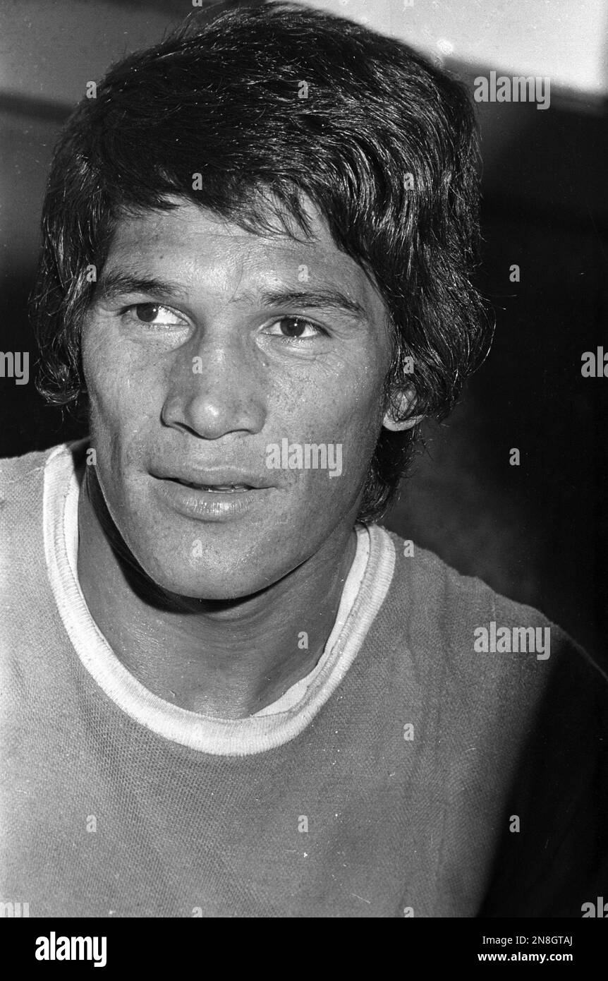 Middleweight champion from Argentina, Carlos Monzon, is seen in 1972 ...