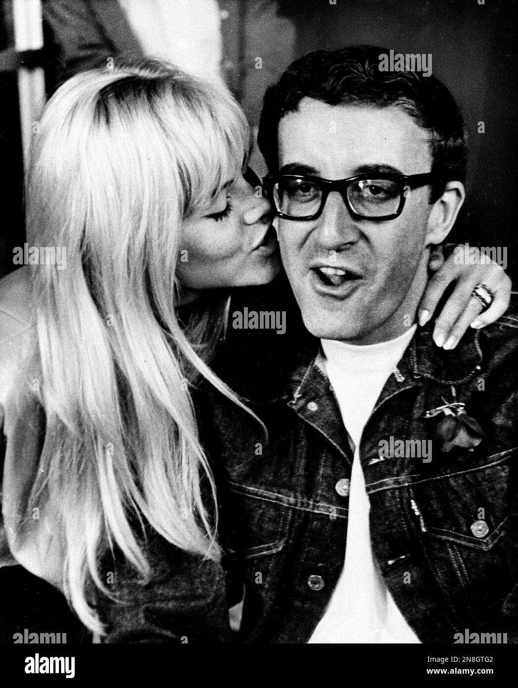 British comic actor Peter Sellers, 43, and his wife Swedish actress ...