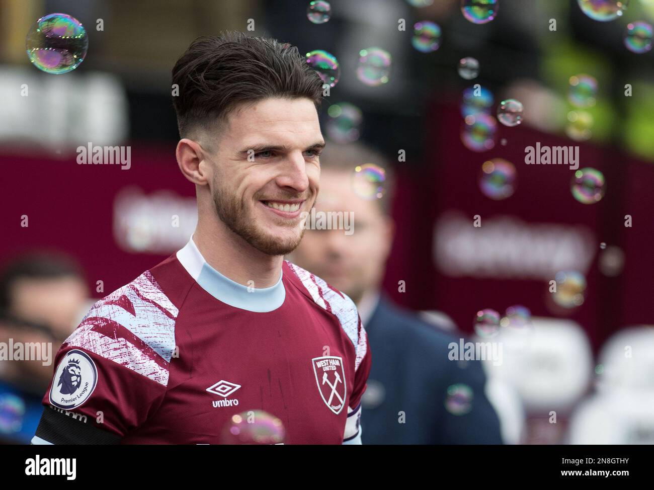 London, UK. 11th Feb, 2023. Declan Rice of West Ham Premier League ...