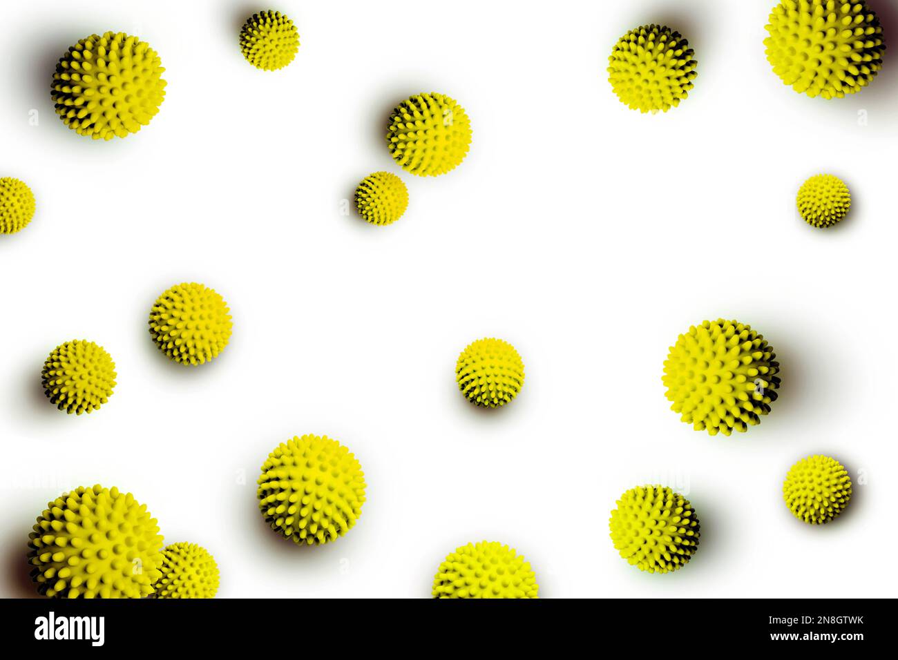 Dangerous corona virus, SARS pandemic risk concept. 3D illustration ...