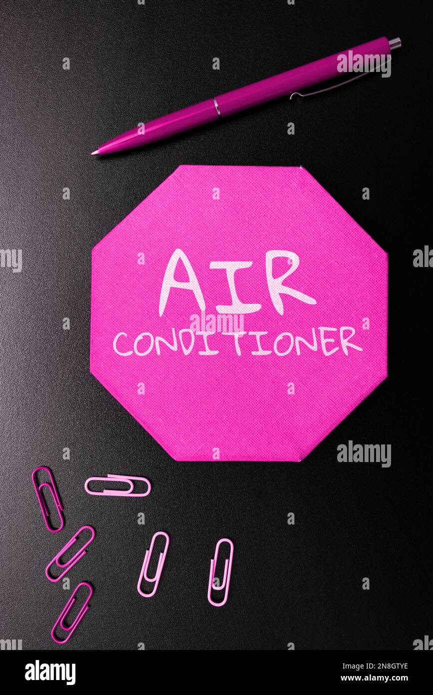 Writing displaying text Air Conditioner. Business idea apparatus for ...