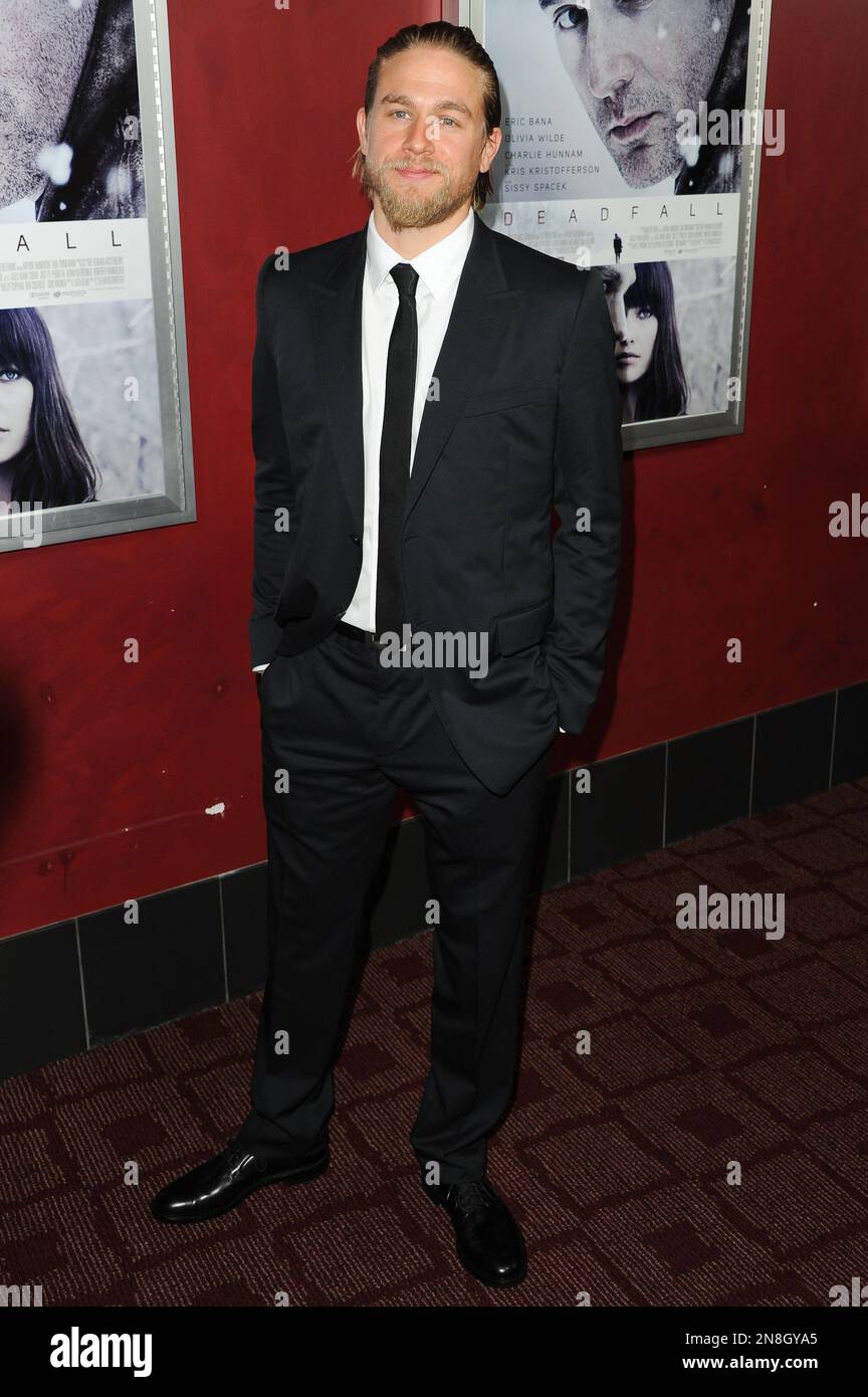 Charlie Hunnam attends the LA premiere of "Deadfall" at Arclight Cinema ...