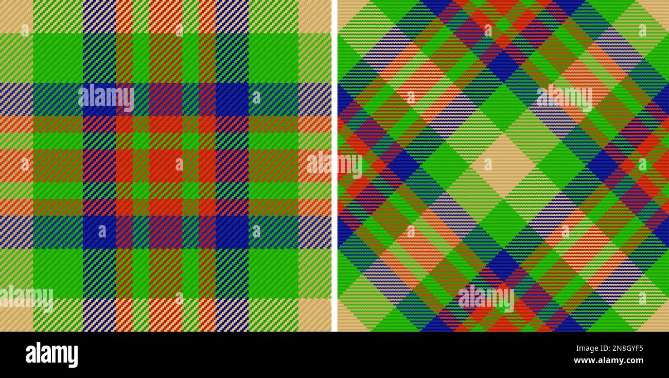 Check background vector. Fabric tartan texture. Seamless pattern ...