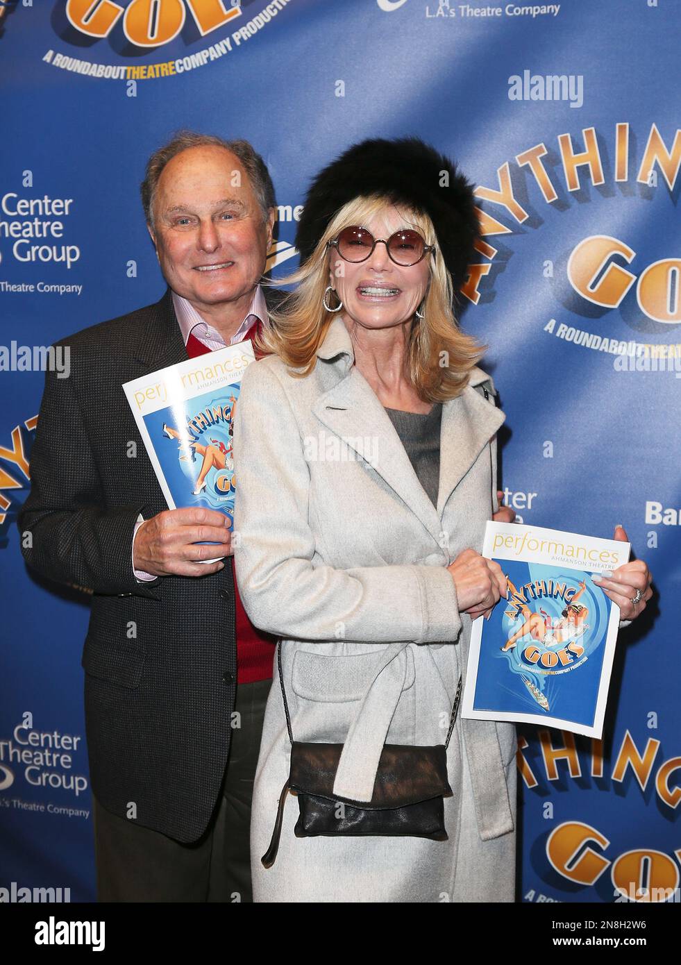From left, Budd Friedman and Alix Friedman pose during the arrival for the opening night ...