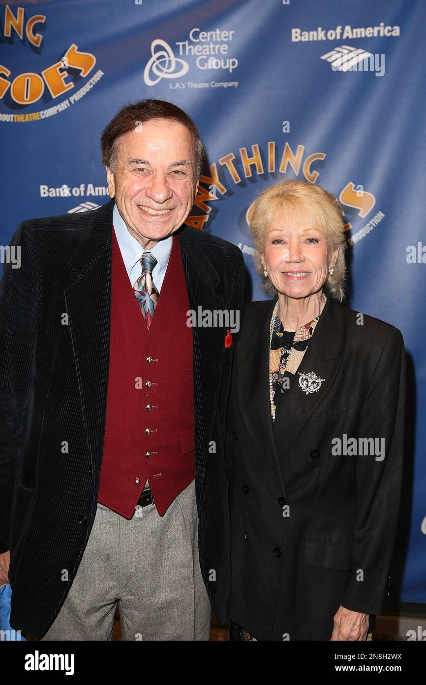 From left, Richard Sherman and Elizabeth Gluck pose during the arrival ...