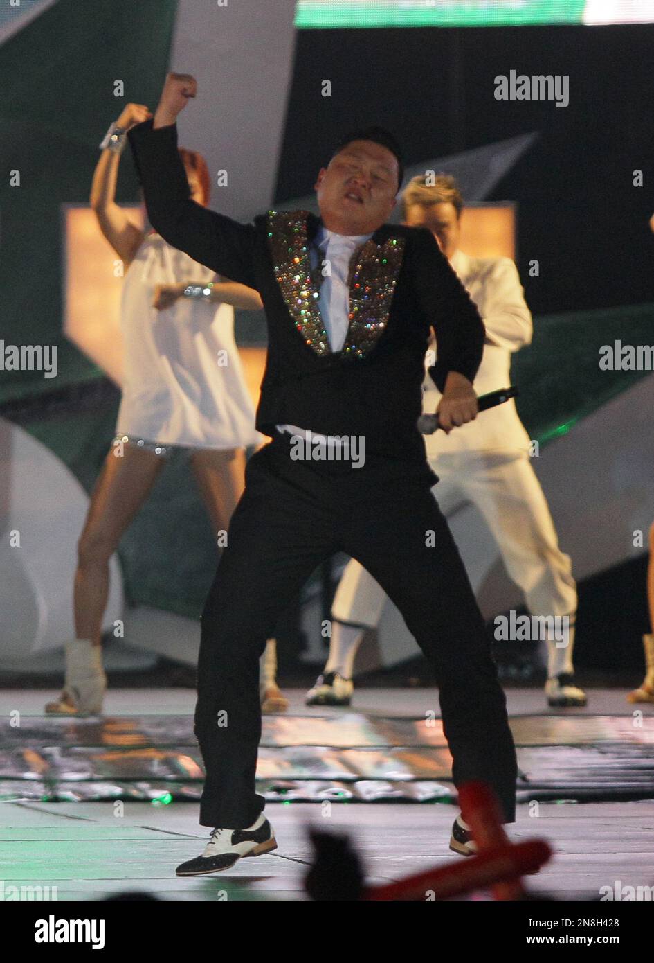 South Korean rapper PSY, who sings the popular "Gangnam Style" song ...