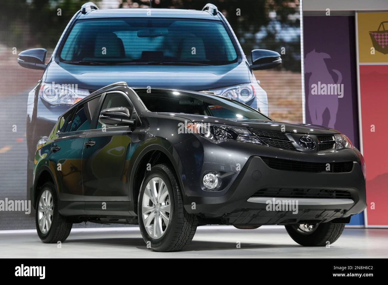 The Toyota RAV4 is shown during it's world debut at the LA Auto Show in ...