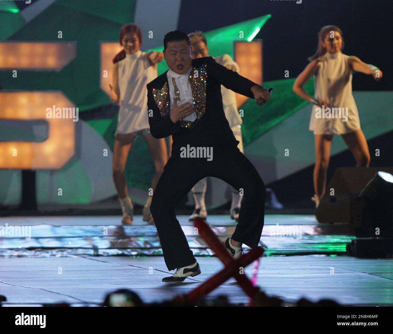 South Korean rapper PSY, who sings the popular "Gangnam Style" song ...