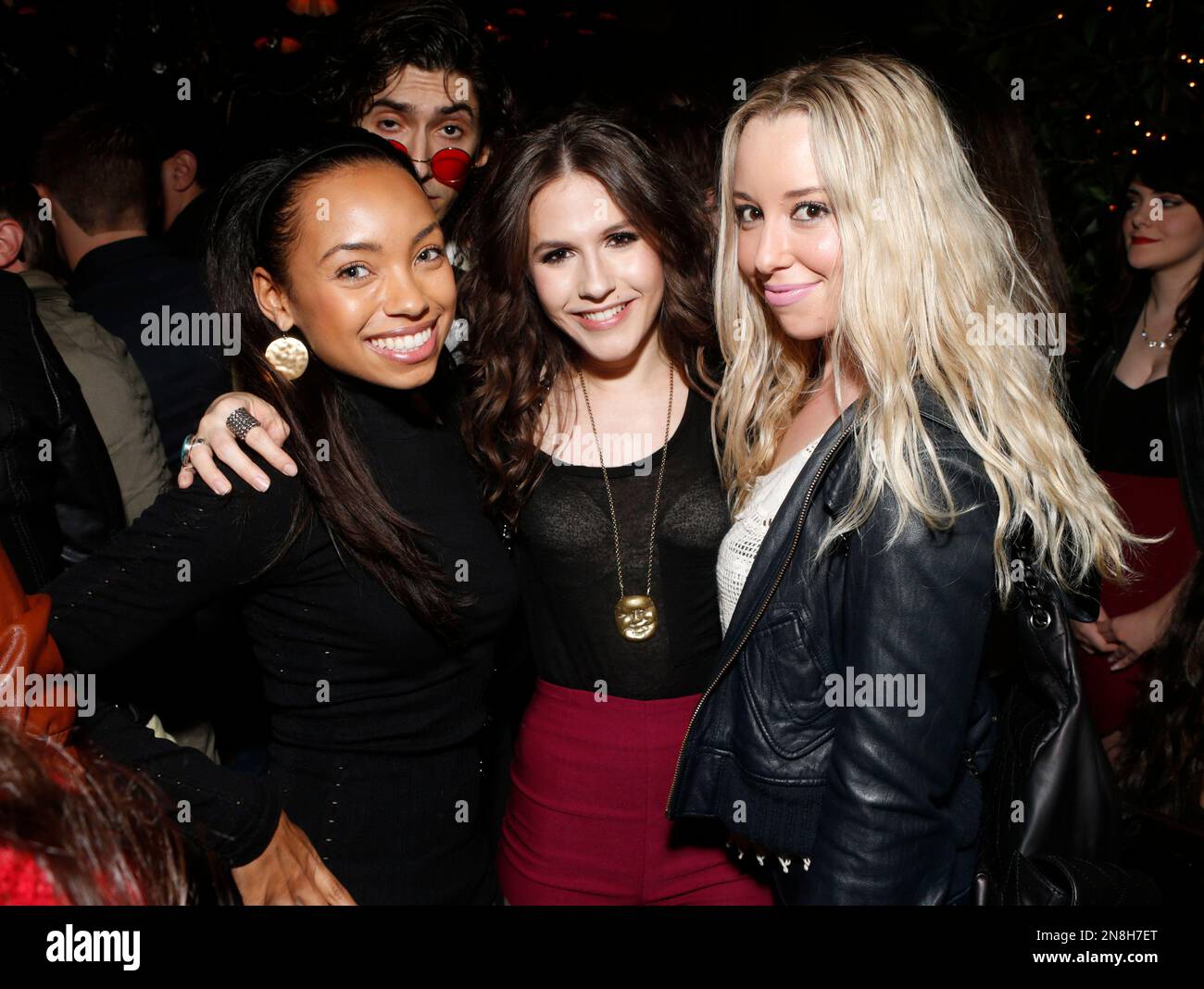 Logan Browning, Erin Sanders and Skyler Shaye attend a surprise ...