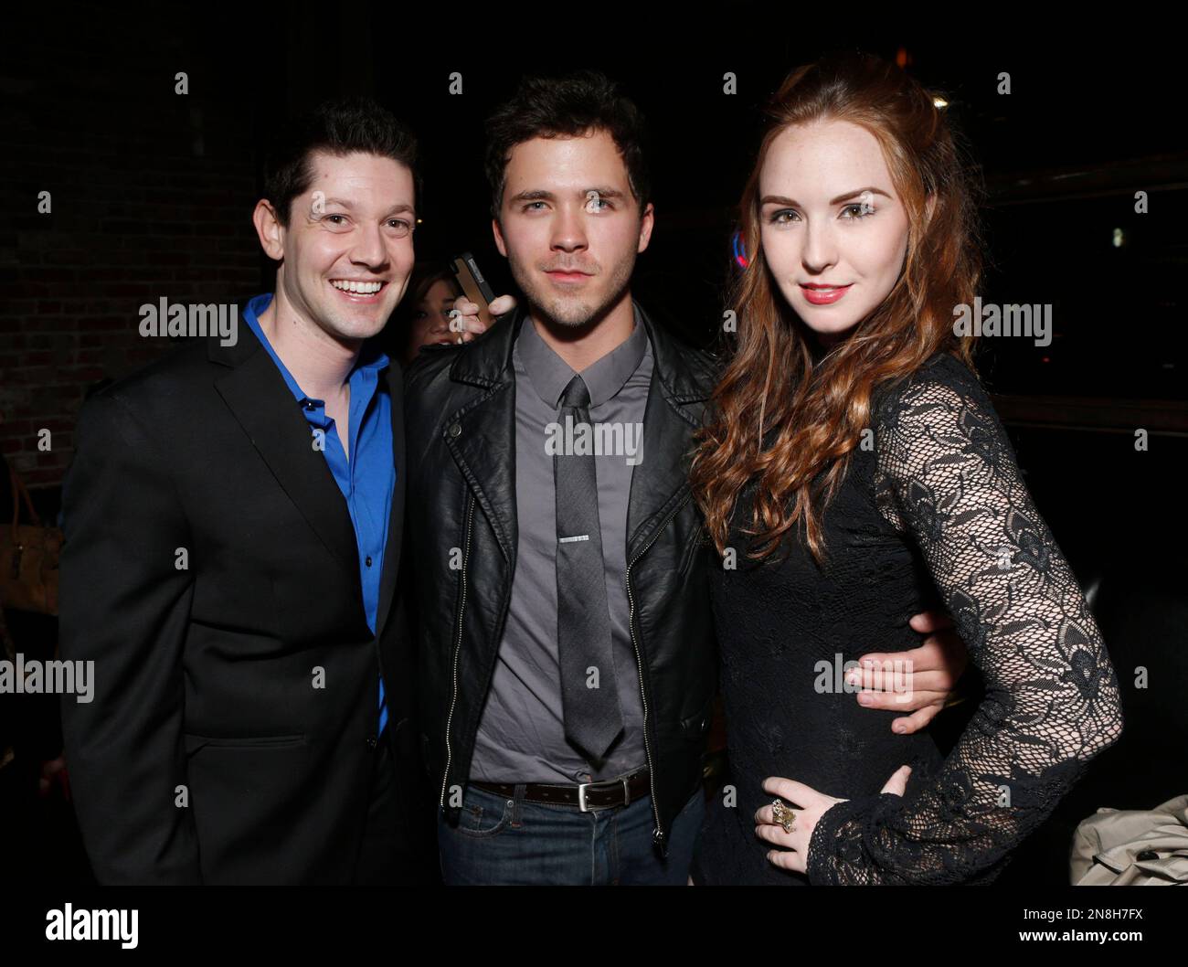 James Rustin, Stephen Lunsford and Camryn Grimes attend a surprise ...