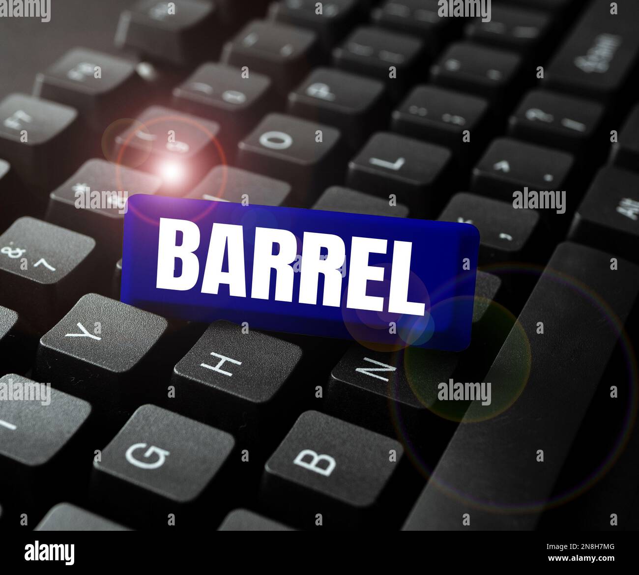 Text caption presenting Barrel. Business overview cylindrical container ...