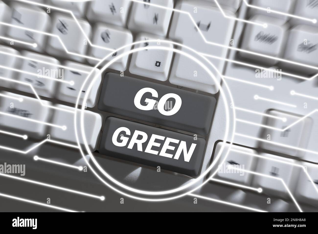 Inspiration showing sign Go Green. Conceptual photo making more ...