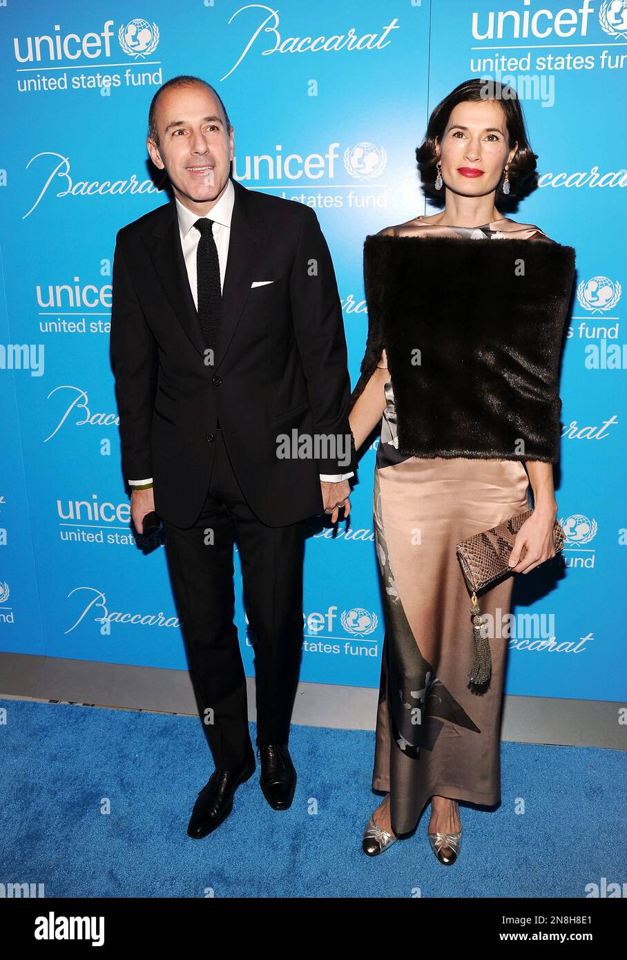 Television personality Matt Lauer and wife Annette Roque attend the 8th ...