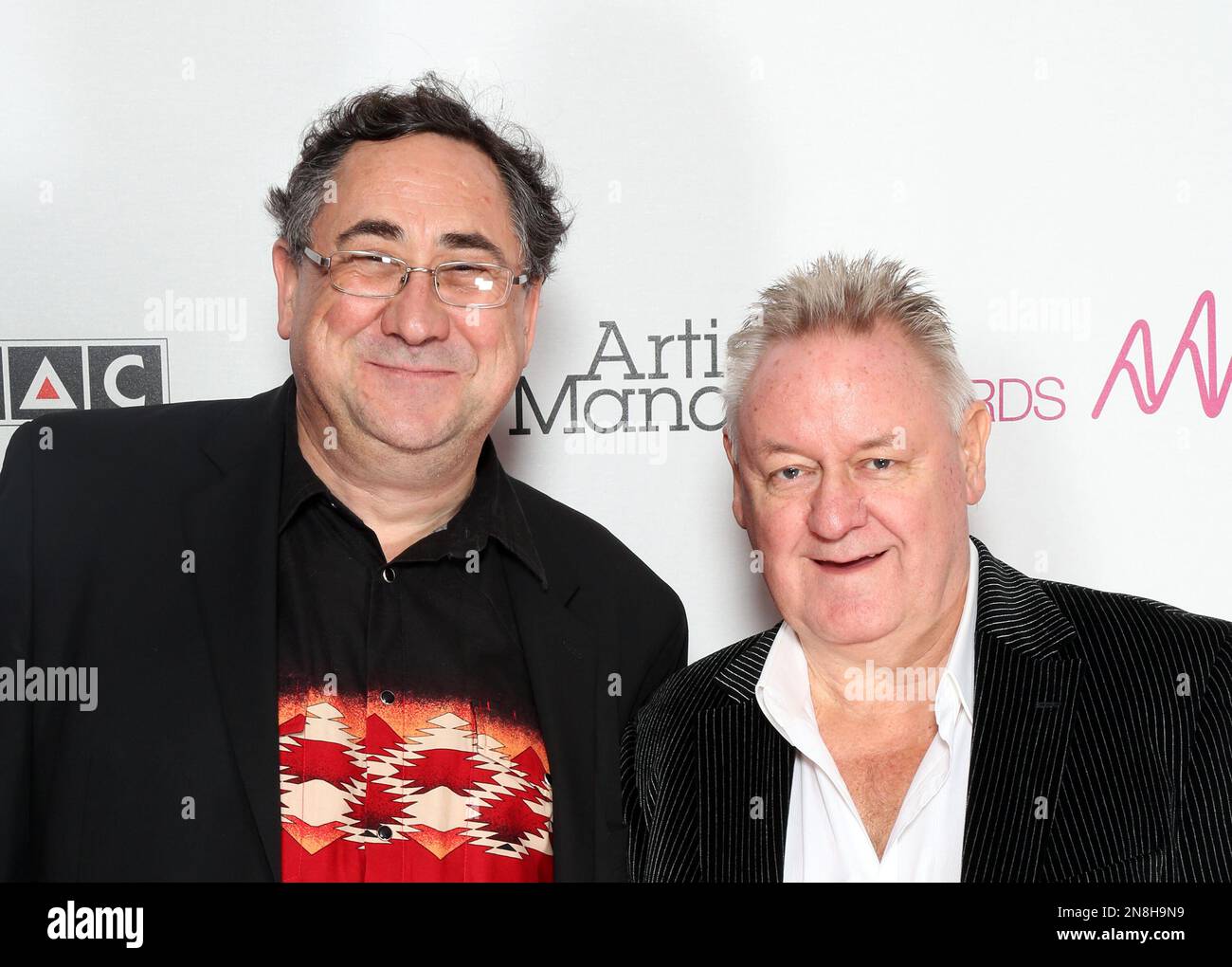 Jon Webster, left, and Terry Blamey seen arriving at the Artist and ...