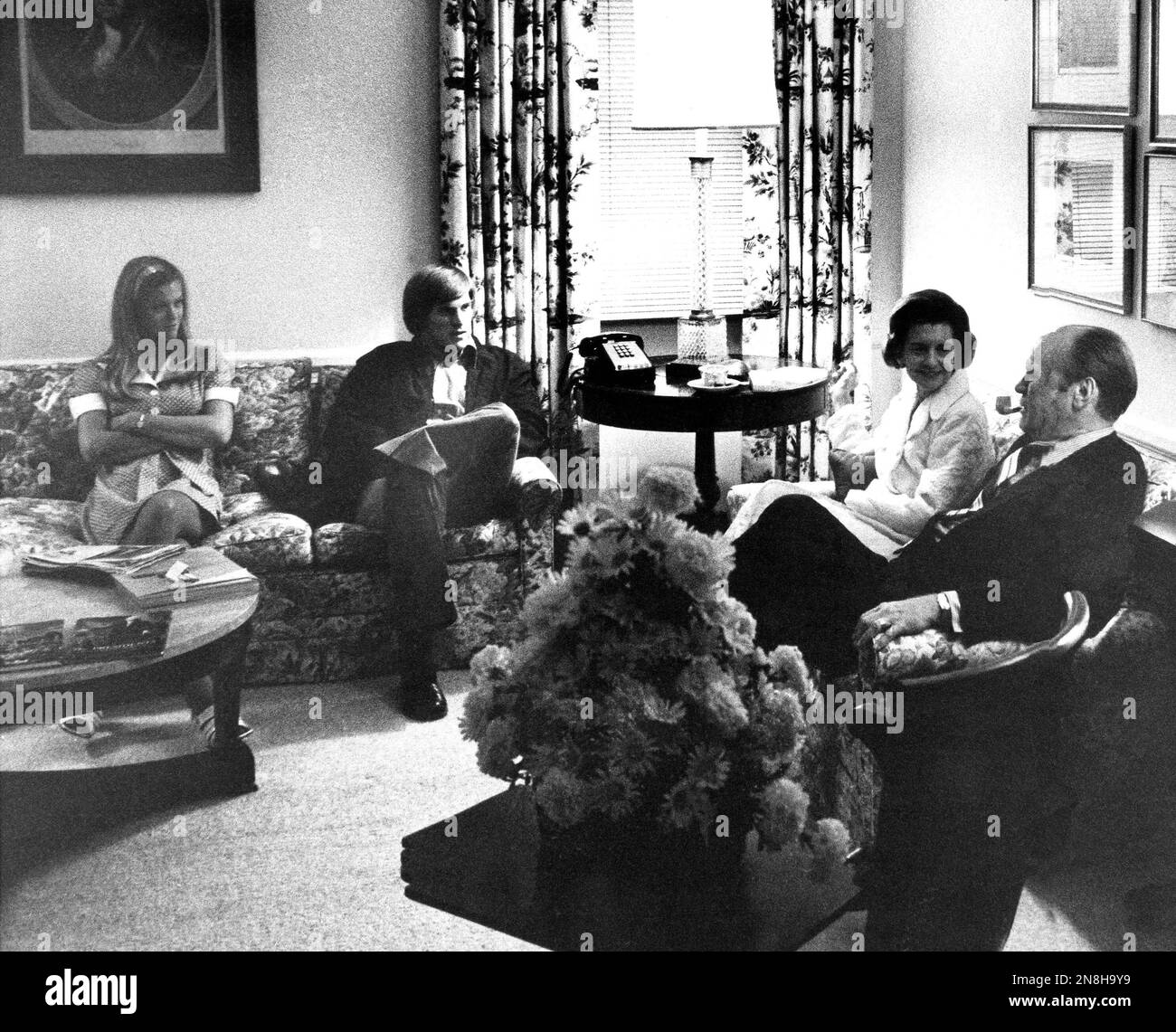 President Ford and other family members visit with First Lady Betty ...