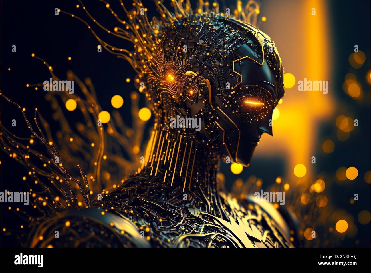 Fiber optic neural network hi-res stock photography and images - Alamy