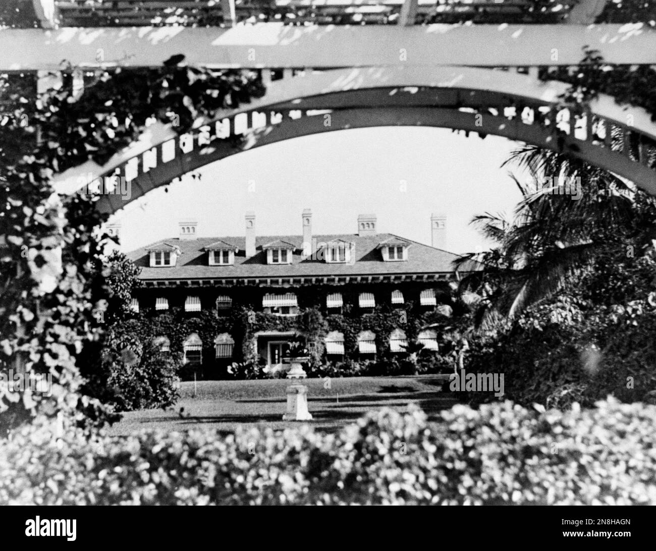 The estate of Harvey S. Firestone, rubber magnate in Miami Beach, Fla ...