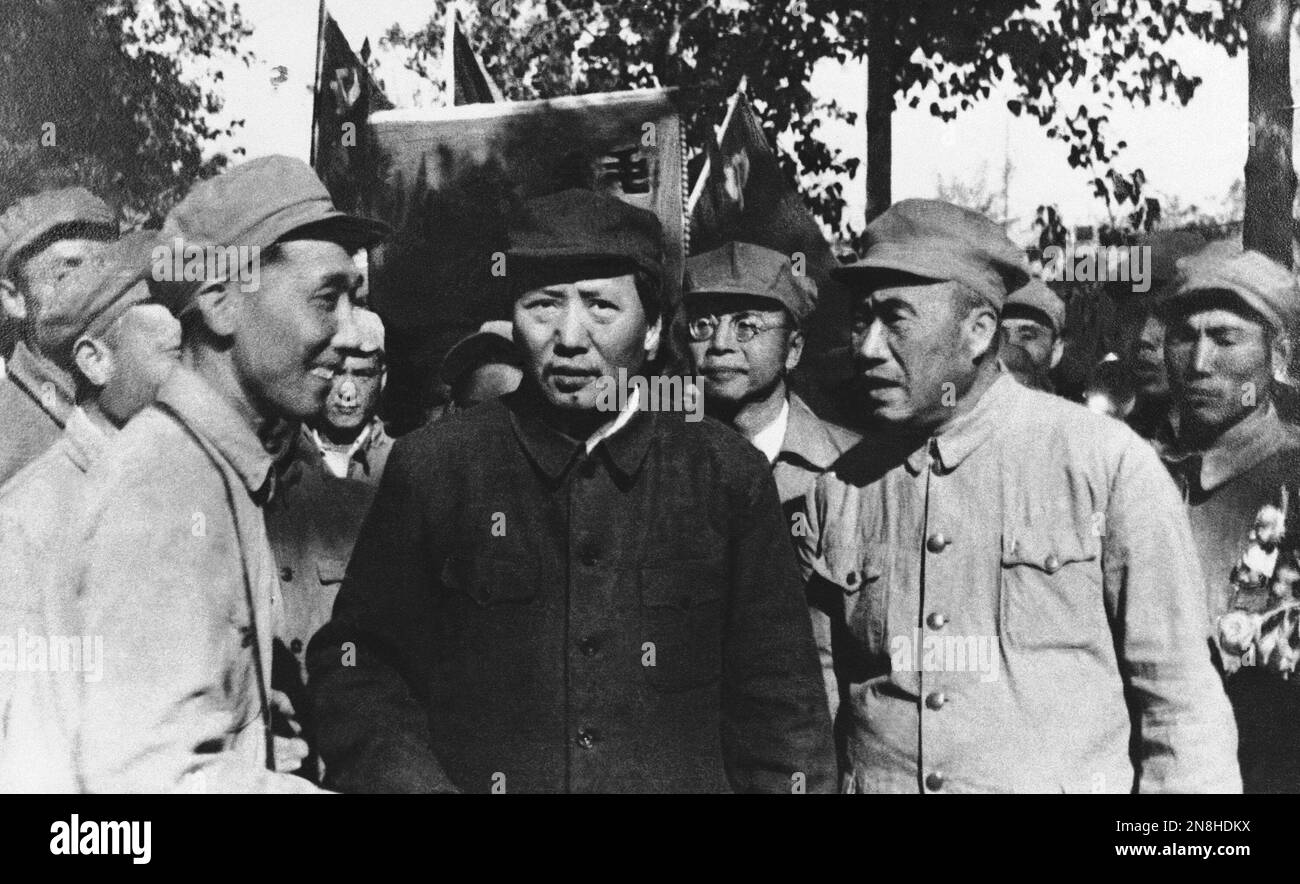 On a tour of Peiping, which he has selected as the capital of Red China ...