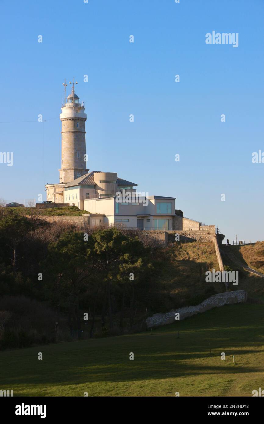 El Faro de Cabo Mayor The Light House of the large cape in Santander ...