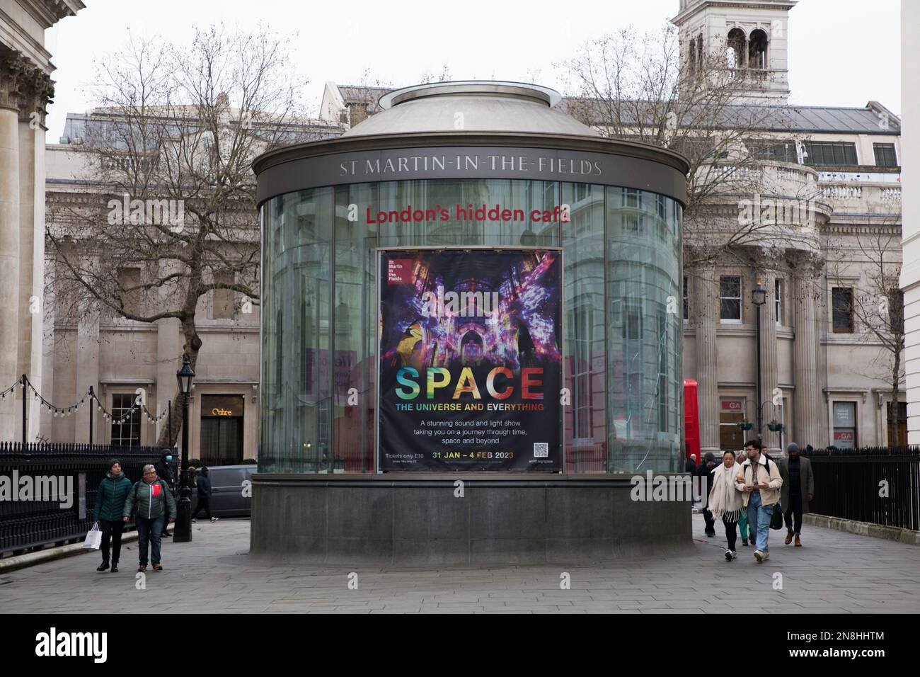 St. Martins in the Field Cafe entrance Stock Photo - Alamy