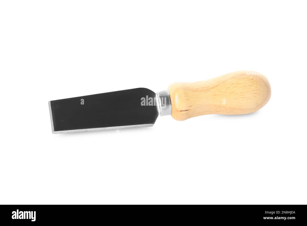 New cheese plane knife with wooden handle isolated on white Stock Photo ...