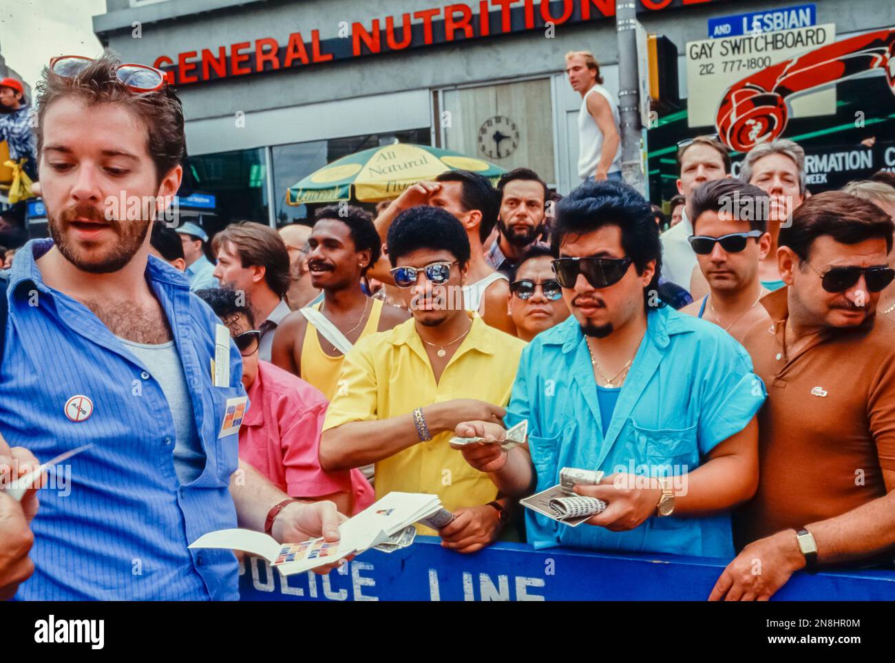 Street scene gay pride ny hi-res stock photography and images - Alamy