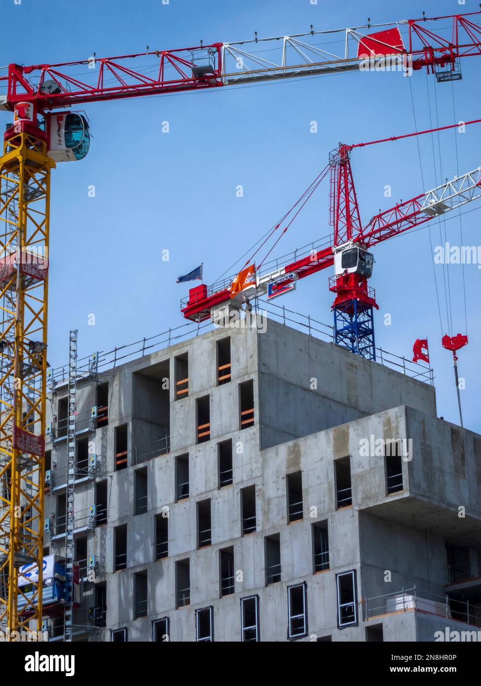 Paris, France, Construction Site, Apartment Building, Buildings ...