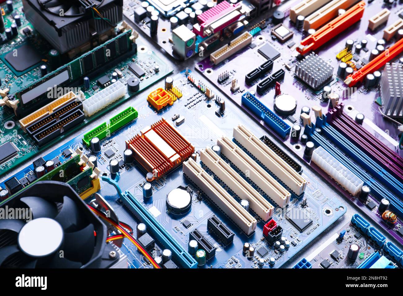 Computer circuit motherboards technology hi-res stock photography and ...