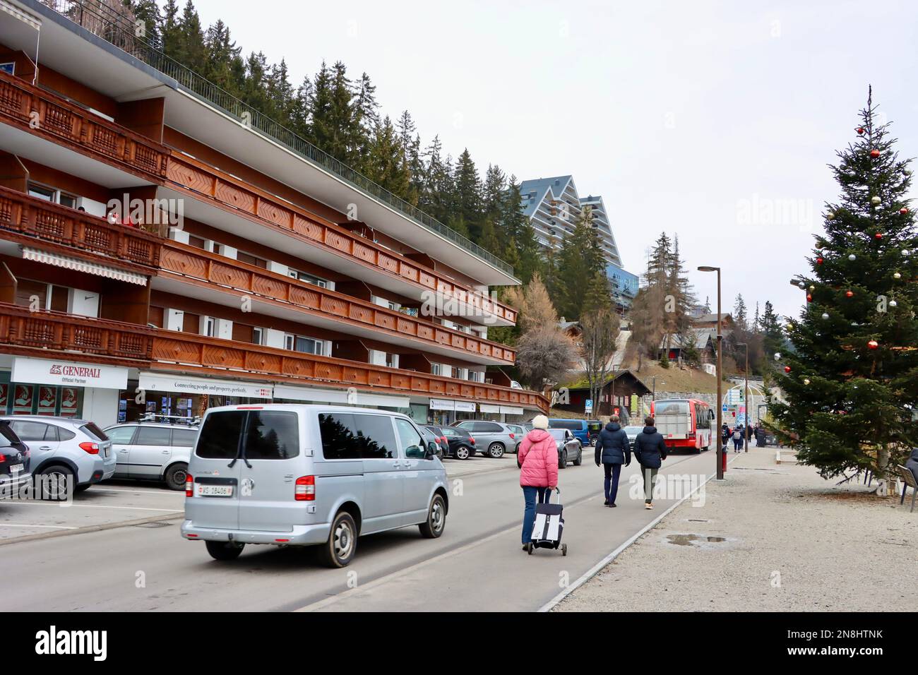 Resort in the swiss alps hi-res stock photography and images - Alamy