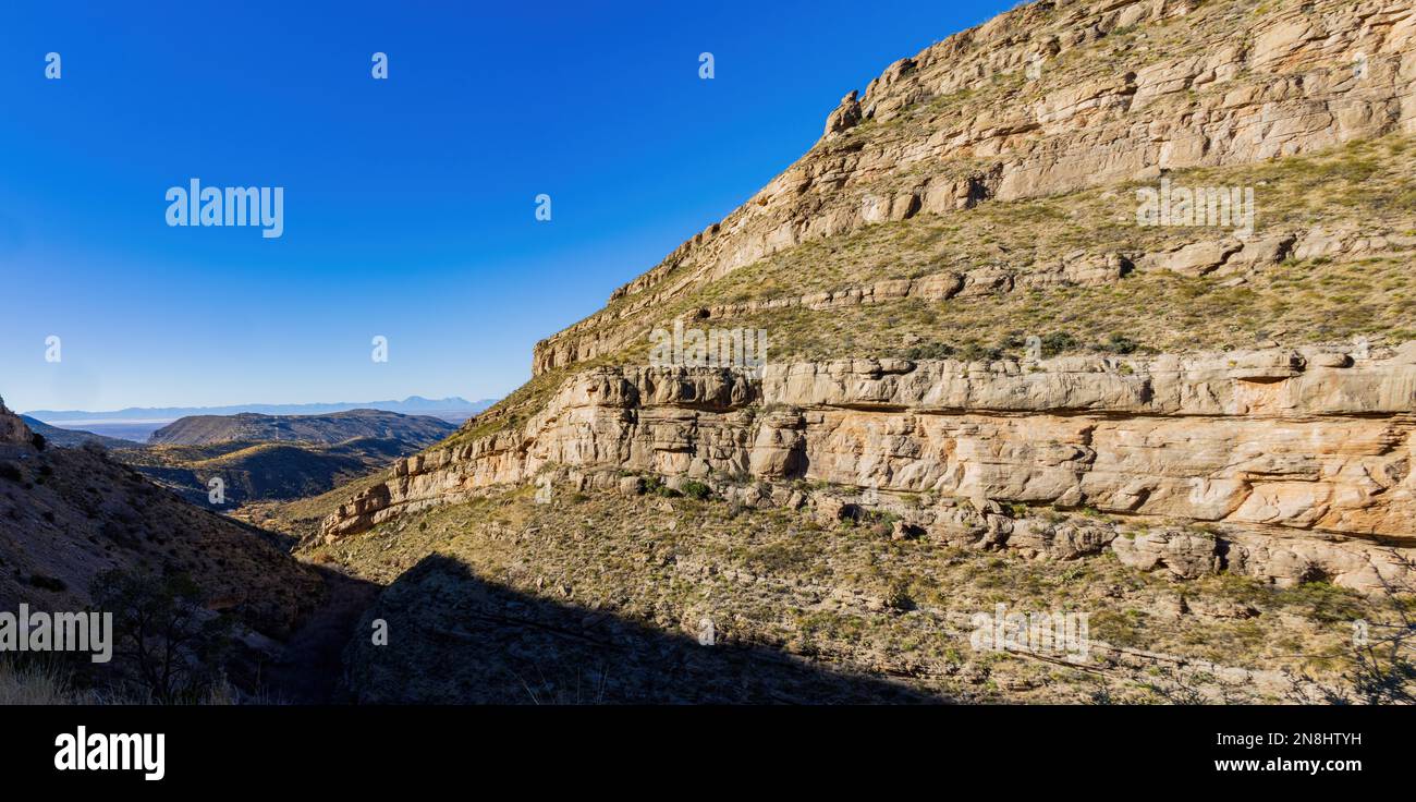 Sunny view of the beautiful landscape from Salado Canyon trail at New ...