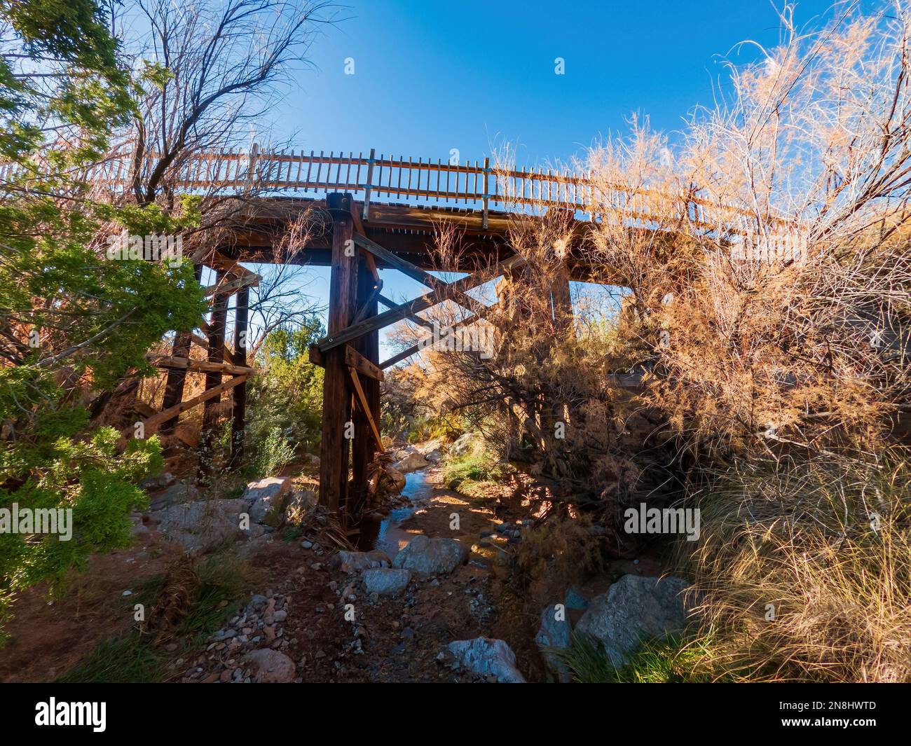 Sunny view of the beautiful landscape from Salado Canyon trail at New ...