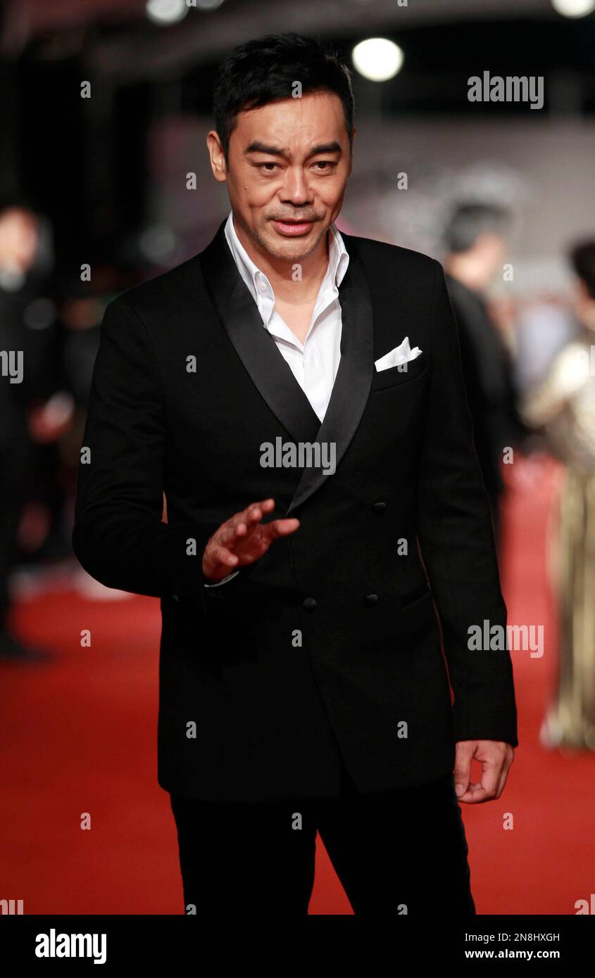 Hong Kong actor Lau Ching Wan arrives at the 49th Golden Horse Awards ...