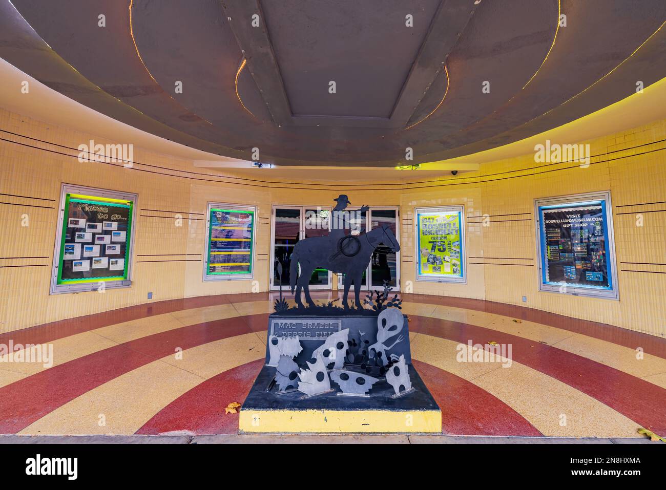 New Mexico, NOV 24 2022 - Exterior view of the International UFO Museum ...