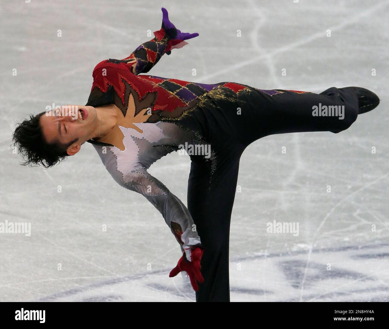 Daisuke Takahashi of Japan performs during men's free at the ISU Grand ...